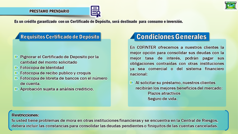 Productos y Servicios – COFINTER