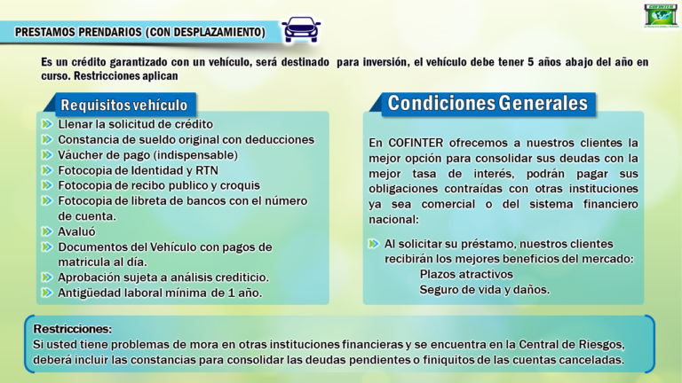 Productos y Servicios – COFINTER